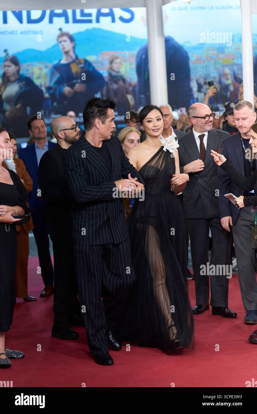 Colin Farrell, Fala Chen attended 'Ballad of a Small Player' Red Carpet during 73rd San ...