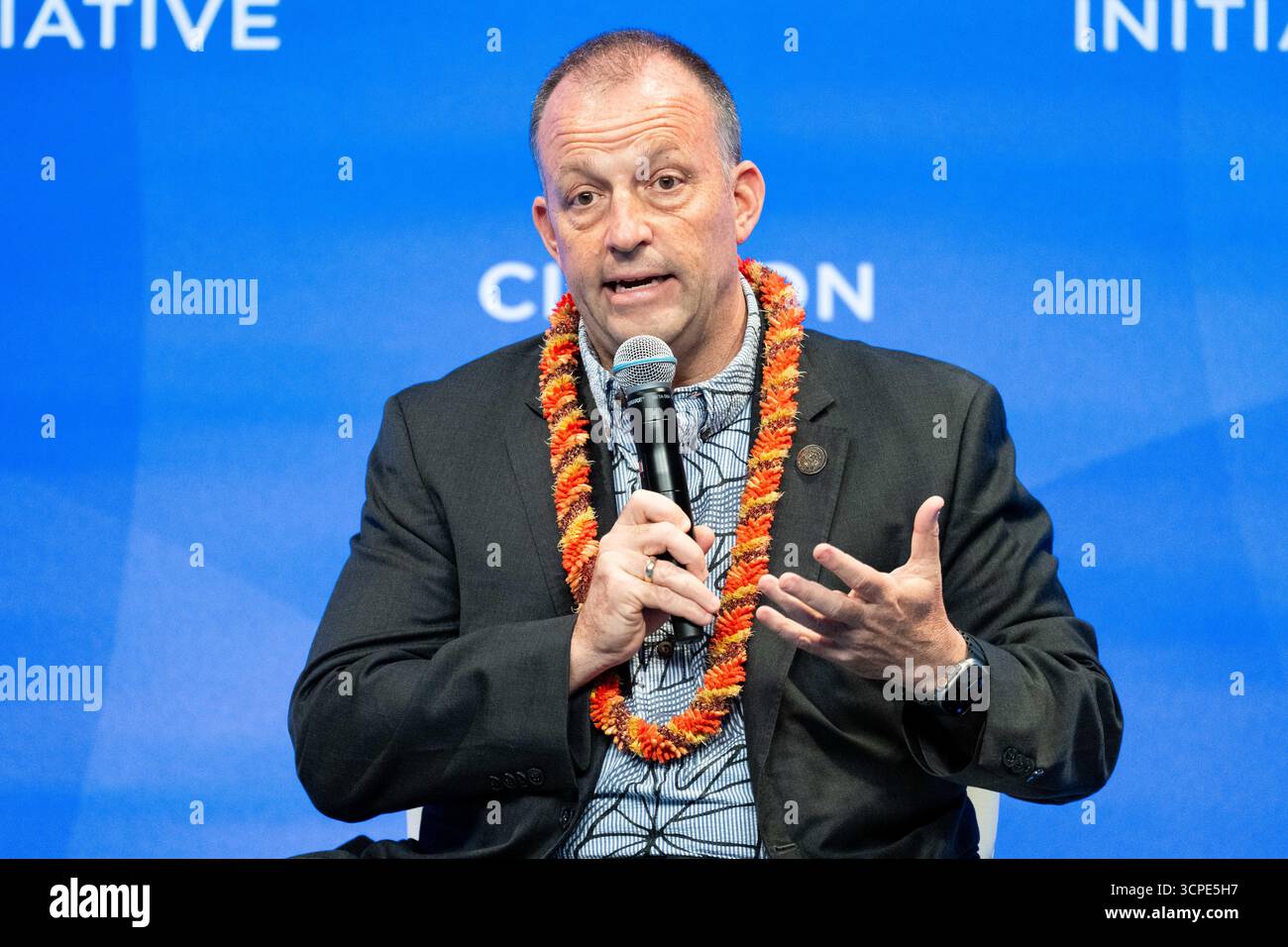 Josh Green, Governor, State of Hawaii, speaking at the Clinton Global ...