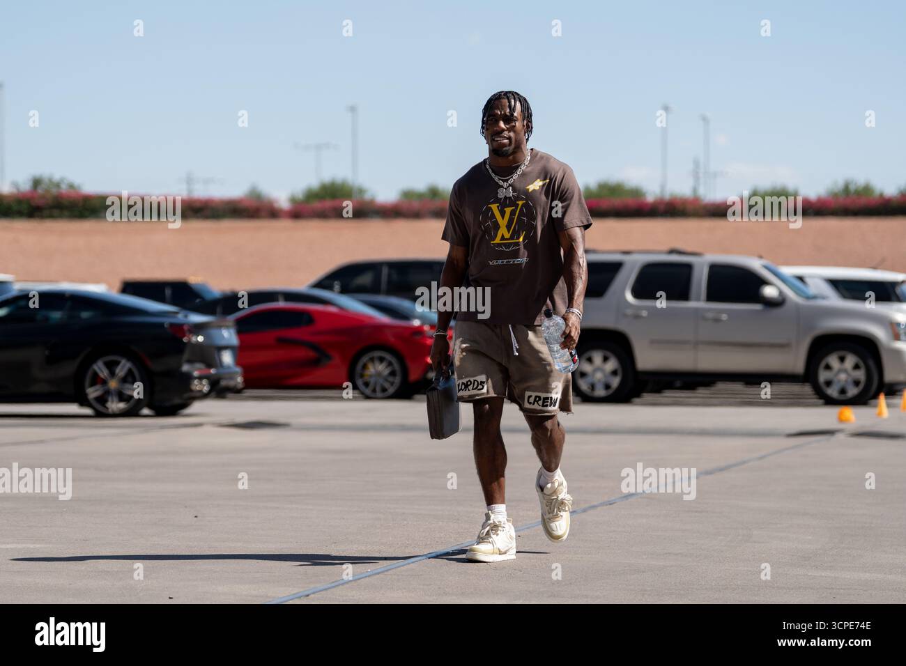 Arizona Cardinals safety Jalen Thompson arrives to State Farm Stadium ...