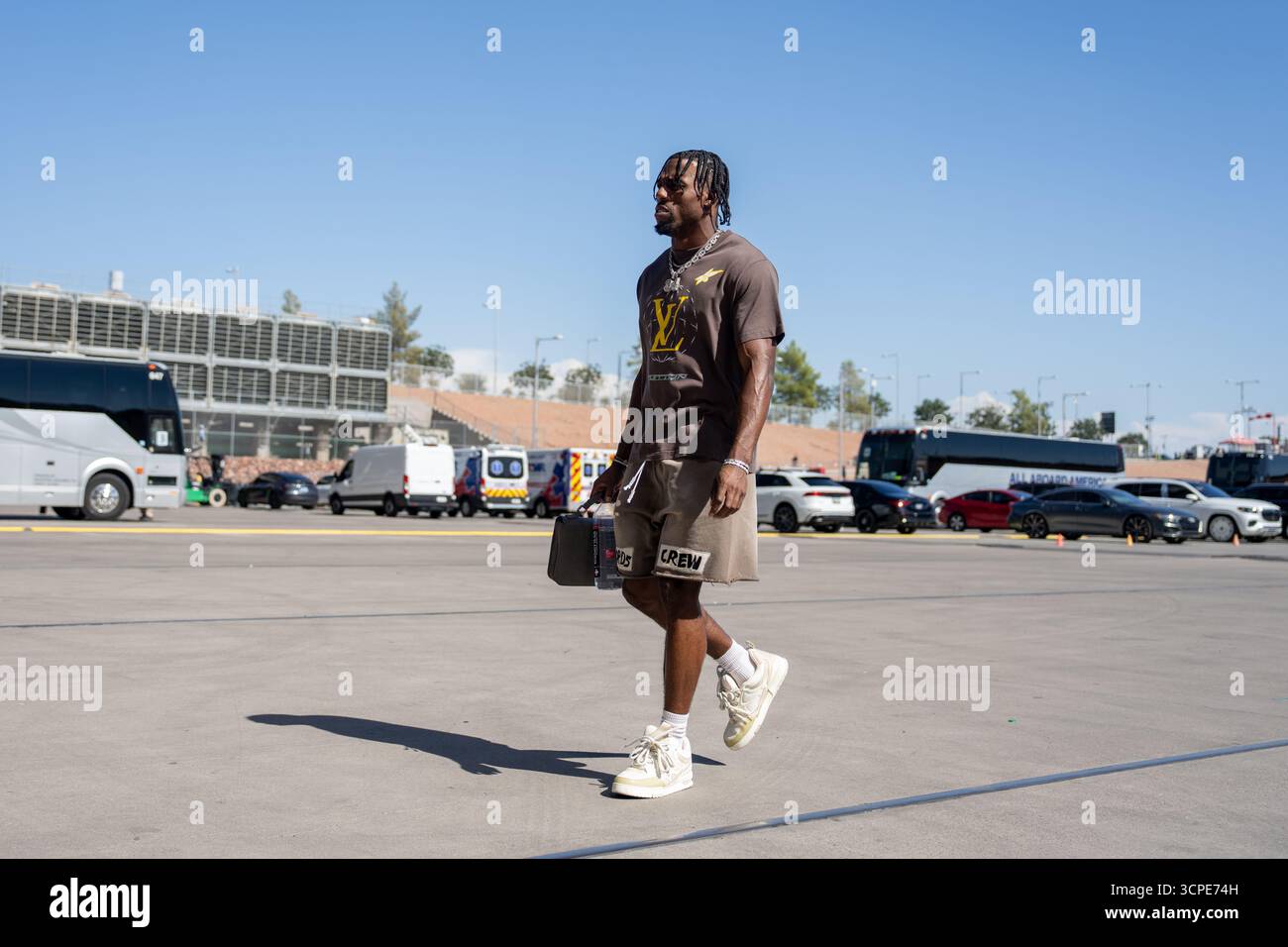 Arizona Cardinals safety Jalen Thompson arrives to State Farm Stadium ...