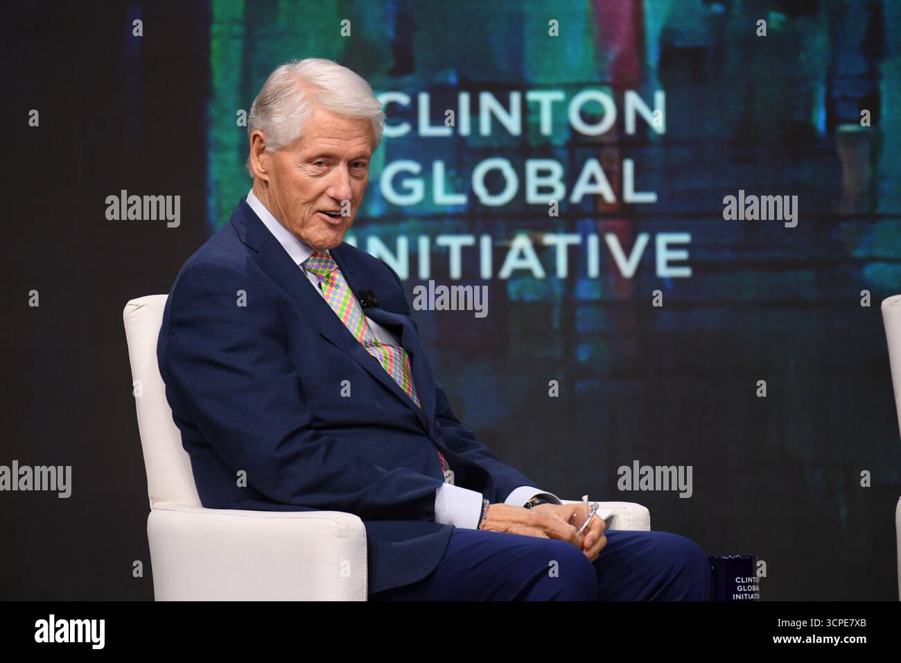 Bill Clinton onstage at the Clinton Global Initiative 2025 Annual ...