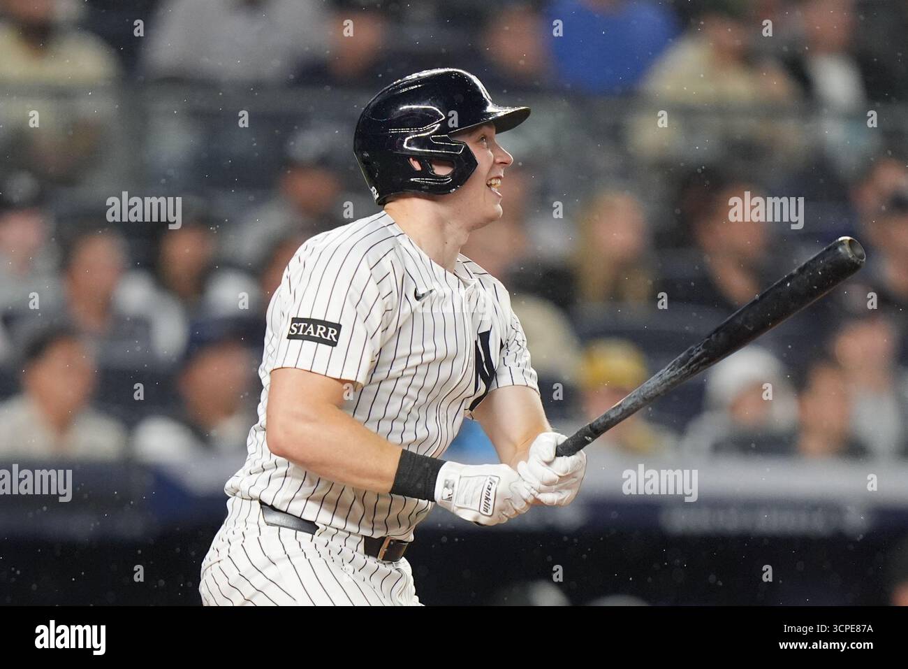 New York Yankees' Ben Rice during the fifth inning of a baseball game ...