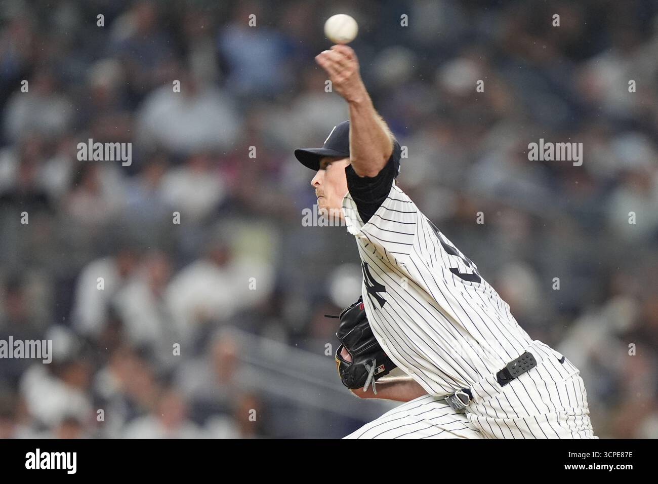 New York Yankees' Max Fried pitches during fifth inning of a baseball ...