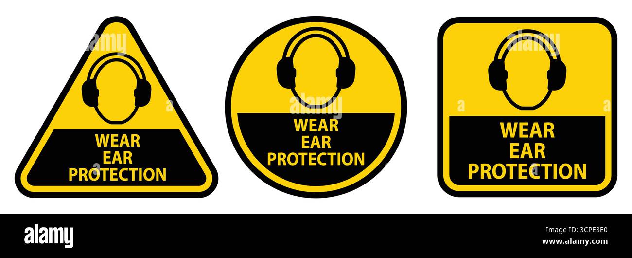 This image features safety signs emphasizing the importance of wearing ...