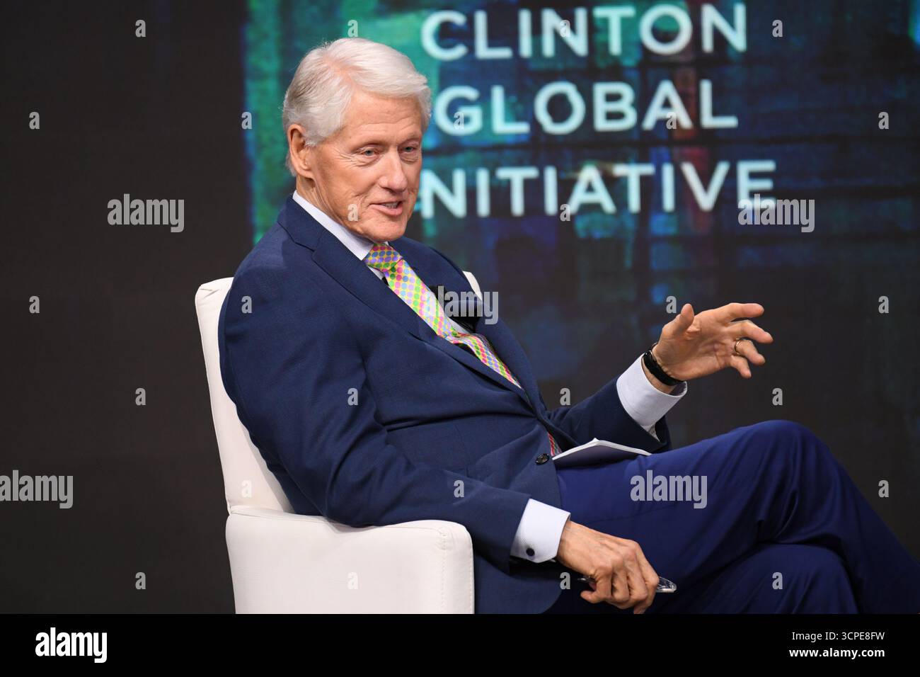 Bill Clinton onstage at the Clinton Global Initiative 2025 Annual ...