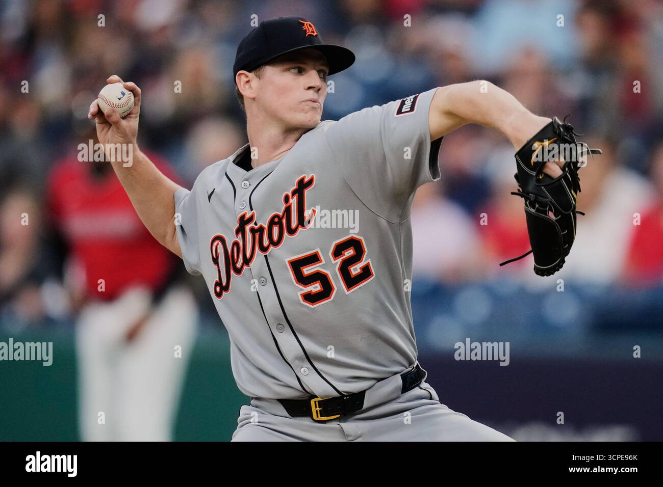 Detroit Tigers' Troy Melton (52) pitches in the first inning of a ...