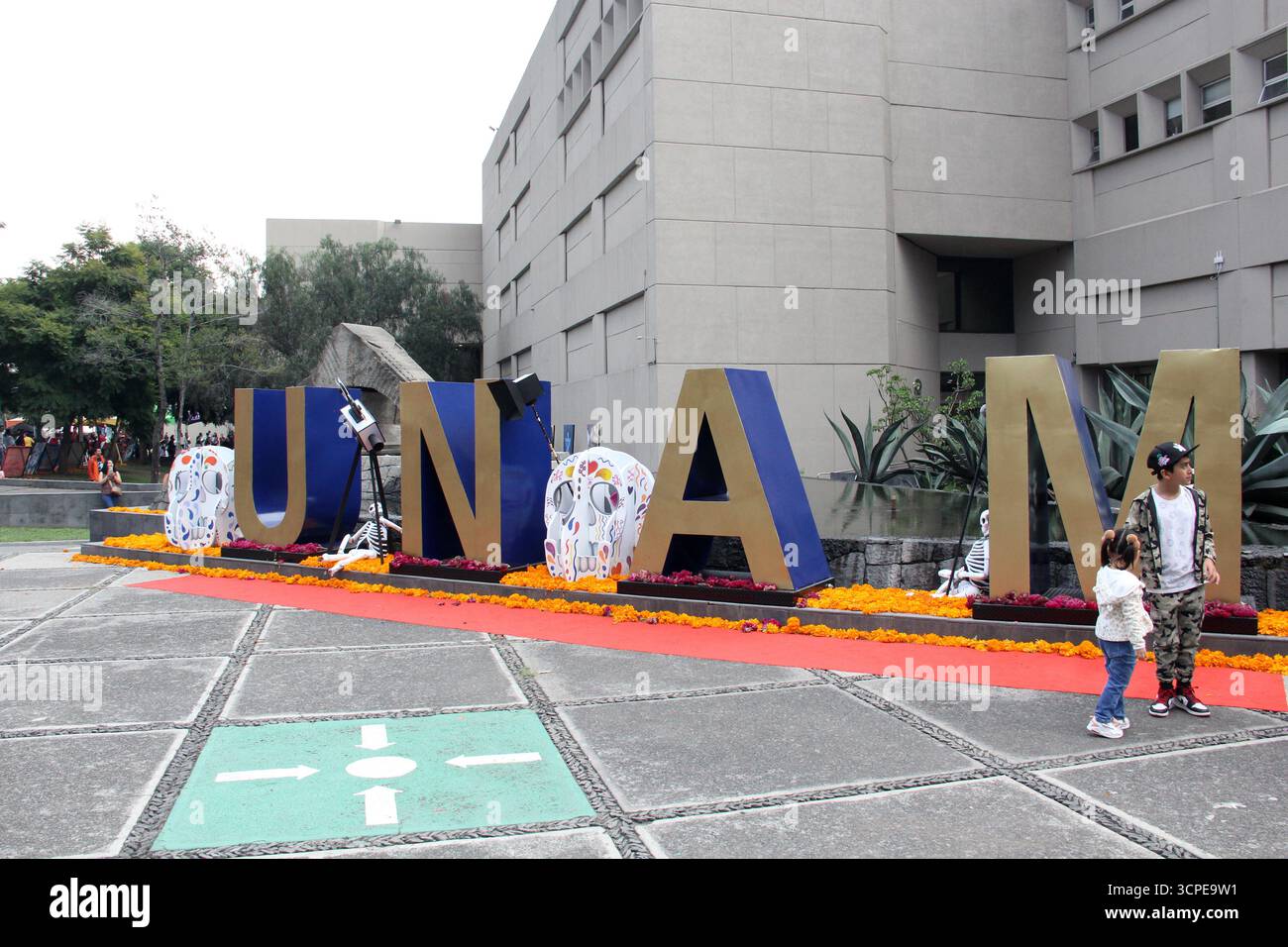 Mexico City, Mexico - Nov 3, 2024: The UNAM Megaofrenda is a monumental ...