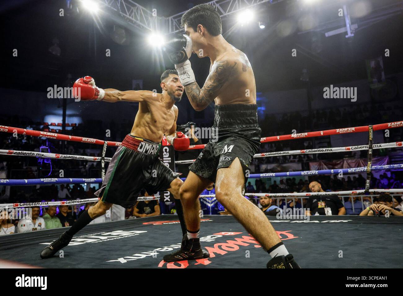 NOGALES, MEXICO - SEPTEMBER 6: Erick Fernando Campos (R) fight with ...