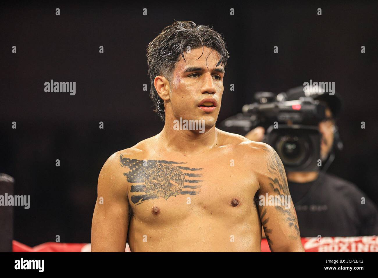 NOGALES, MEXICO - SEPTEMBER 6: Ricky Medina, during the Oscar Valdez vs ...