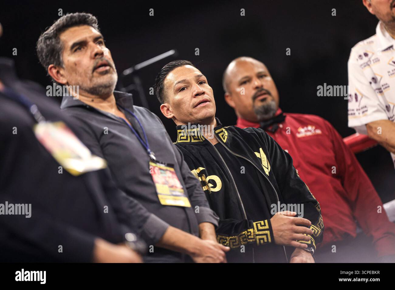 NOGALES, MEXICO - SEPTEMBER 6: Rafael Soto boxing promoter and Hernán ...