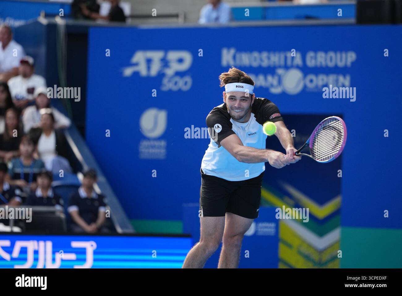 Tokyo, Japan. 25th September, 2025. Taylor Fritz of USA Beats Gabriel Diallo of canada 6-4 3-6 6 ...