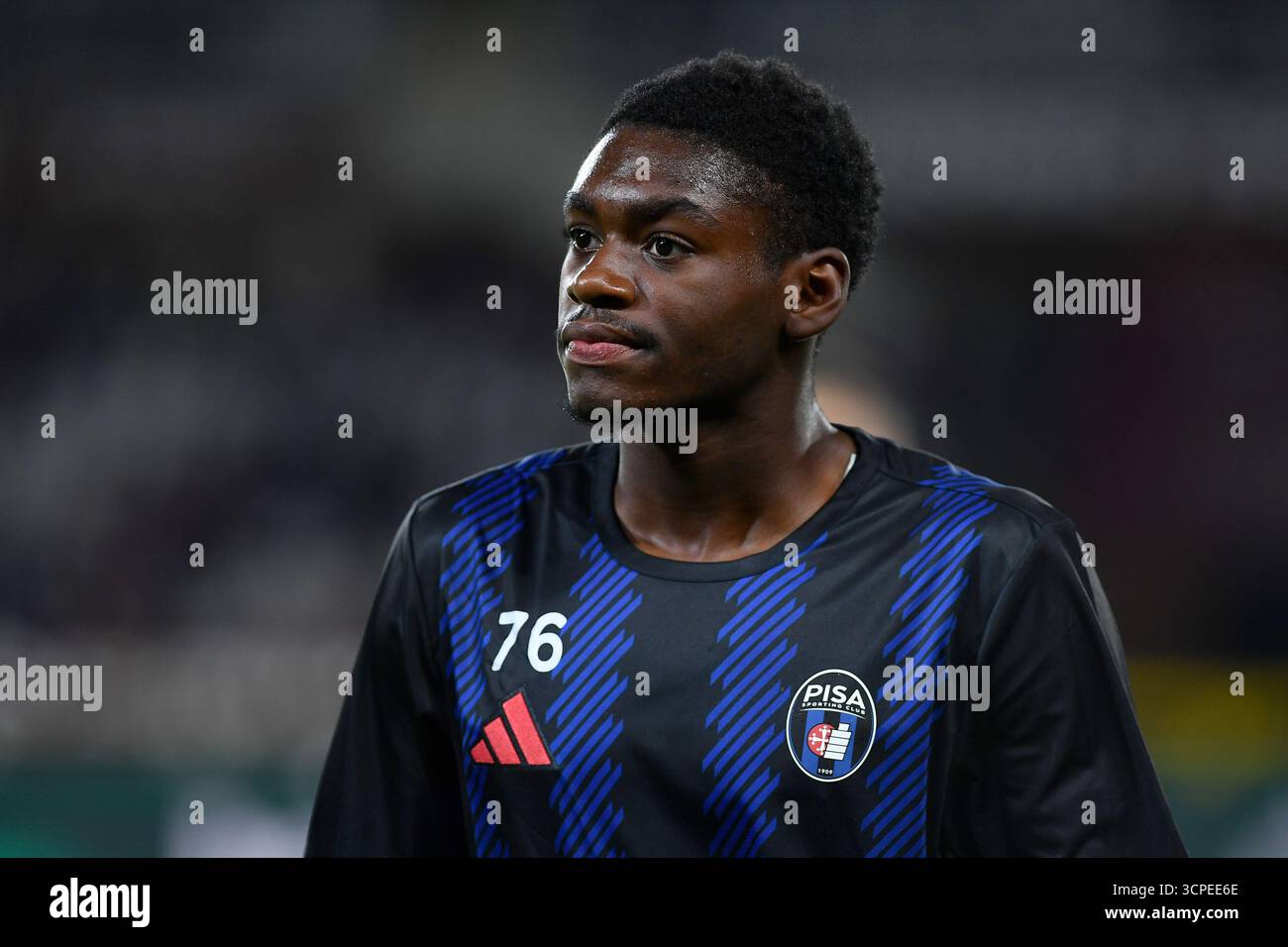 Turin, Italy. 25th Sep, 2025. Jeremy Mbambi of Pisa SC during Coppa ...