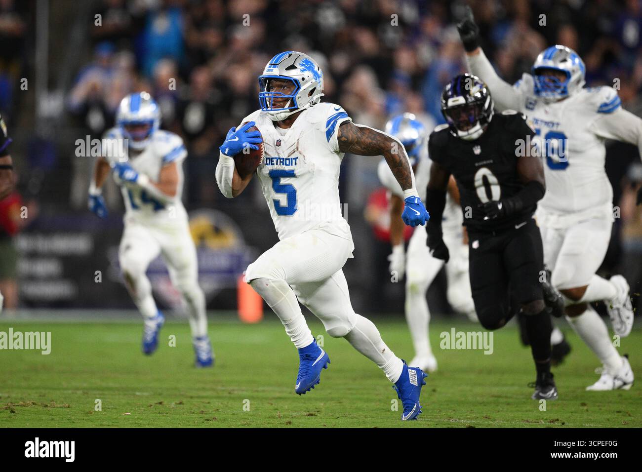Detroit Lions running back David Montgomery (5) in action during the ...
