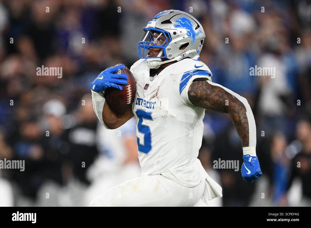 Detroit Lions running back David Montgomery (5) in action during the ...