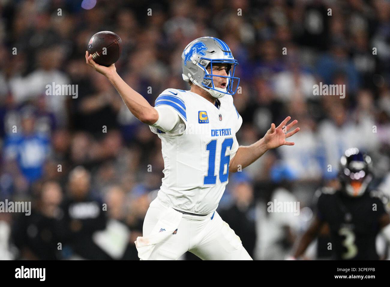 Detroit Lions quarterback Jared Goff (16) in action during the second ...