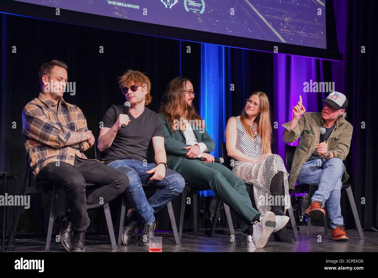 (L-R) Dallas Smith, Owen Maggs, Laurent Pitre, Camille Stopps and Joel ...