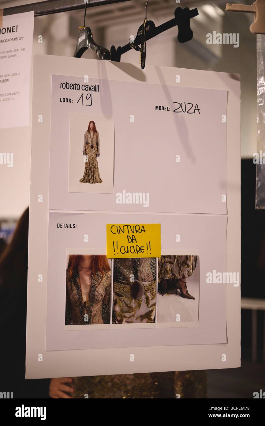 September 25, 2025, Milan, Florence, Italy: Backstage Moments during ...