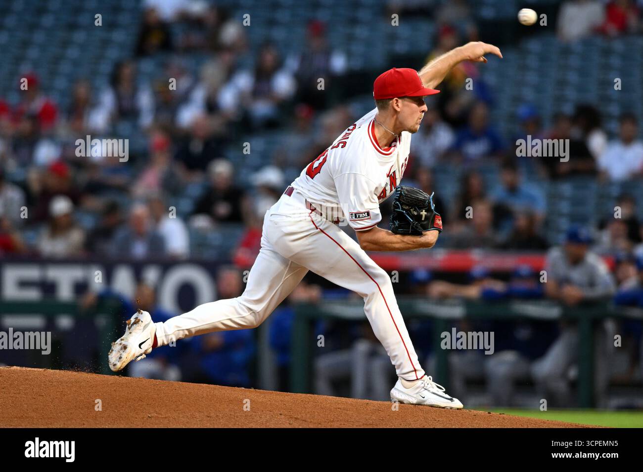Los Angeles Angels pitcher Mitch Farris (70) delivers a pitch against ...