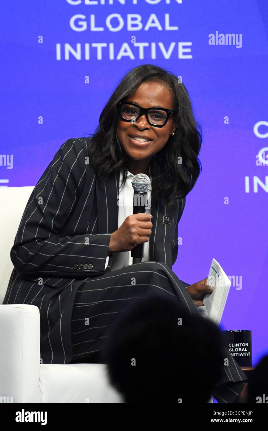 Errin Haines onstage at the Clinton Global Initiative 2025 Annual ...