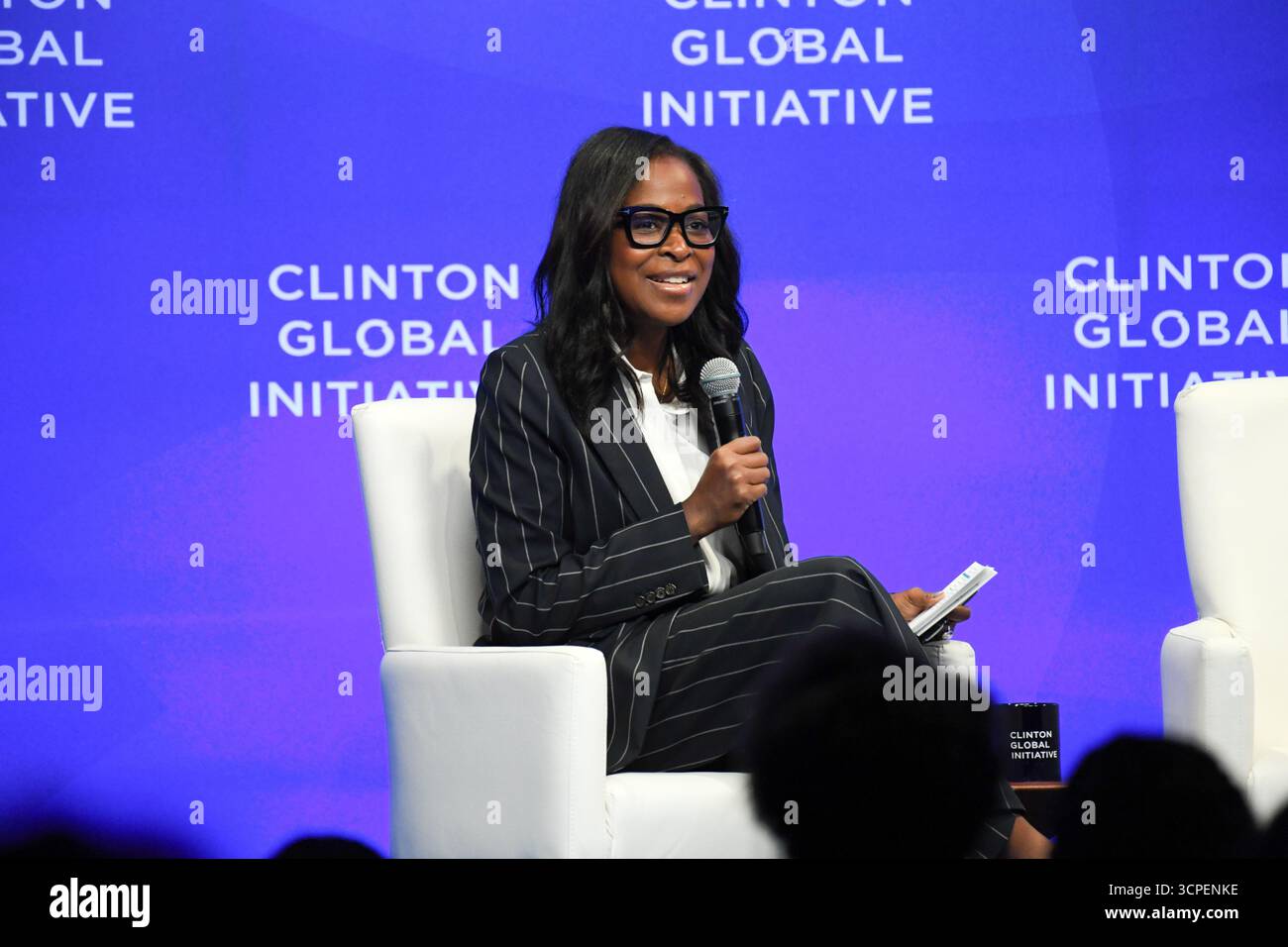 Errin Haines onstage at the Clinton Global Initiative 2025 Annual ...