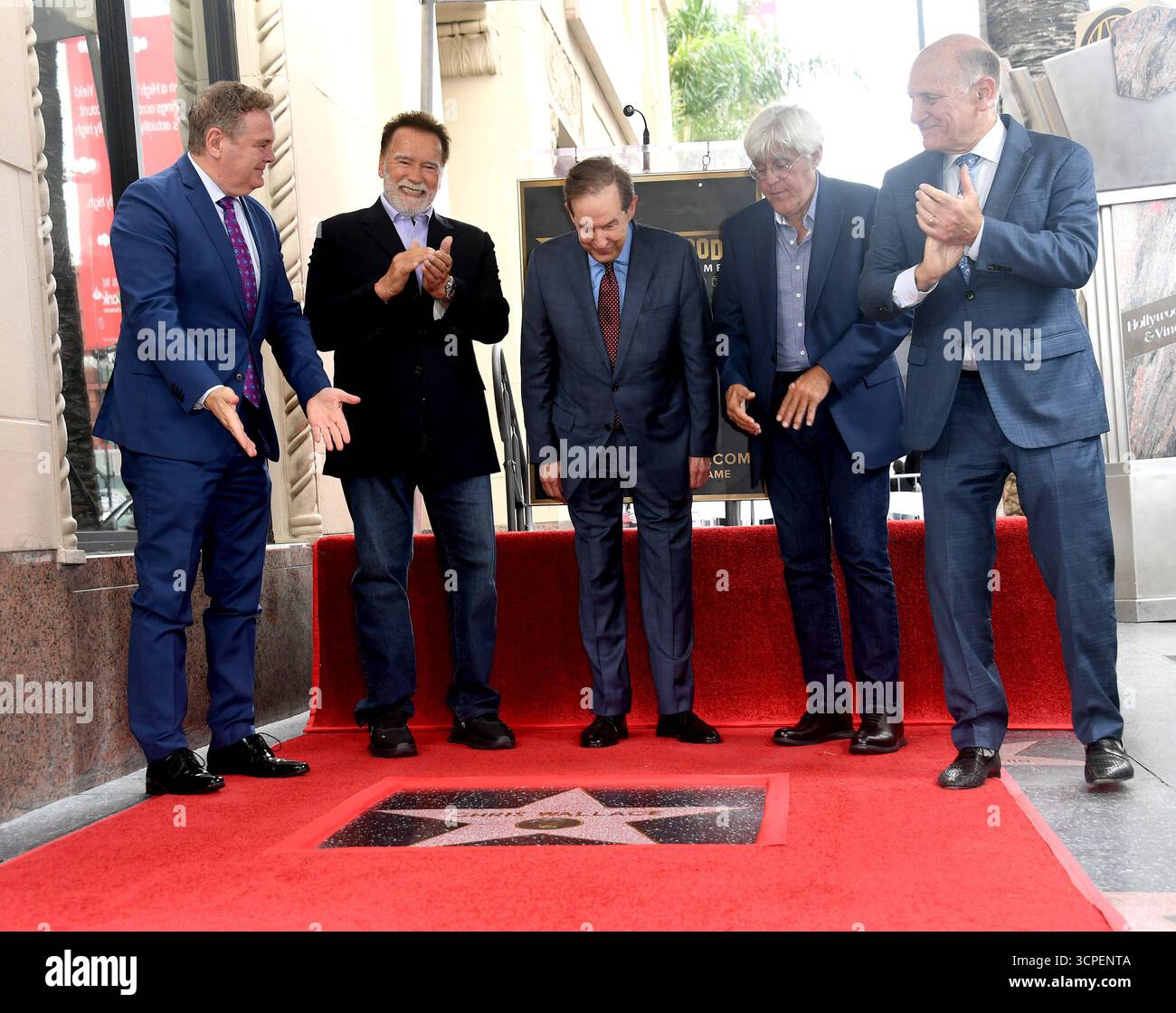 Hollywood Chamber of Commerce's Board Chair Jerry Neuman, actor Arnold ...