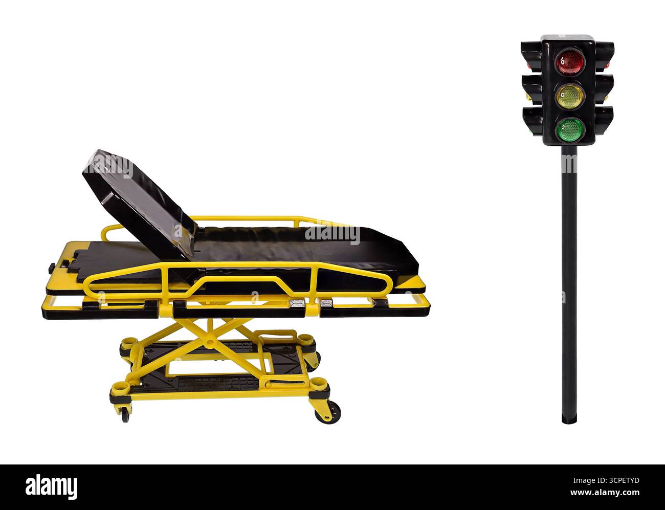 Hospital Bed and Traffic light to show navigating through insurance and ...