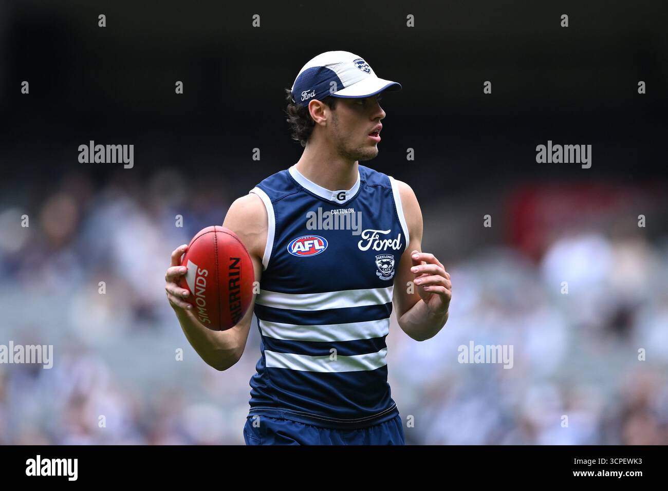Shannon Neale of Geelong during a Geelong Cats Captains run at the MCG ...