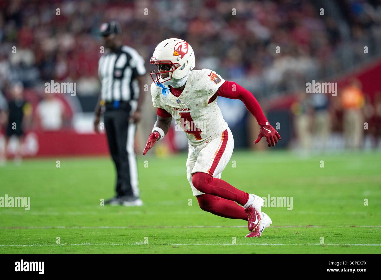 Arizona Cardinals wide receiver Greg Dortch (4) runs during a NFL ...