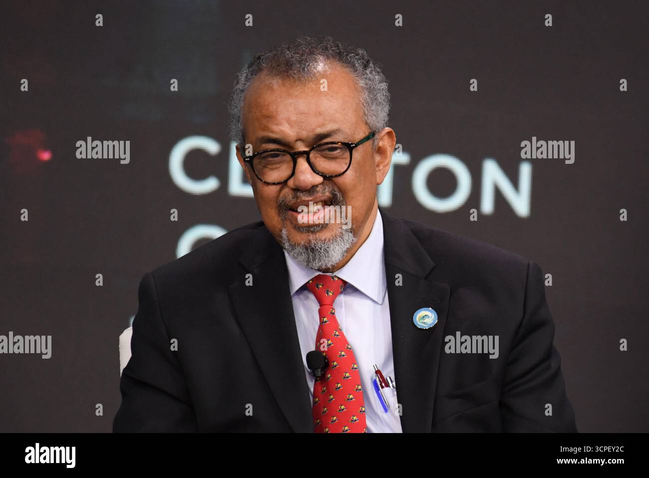Tedros Adhanom Ghebreyesus onstage at the Clinton Global Initiative 2025 Annual Meeting at The ...