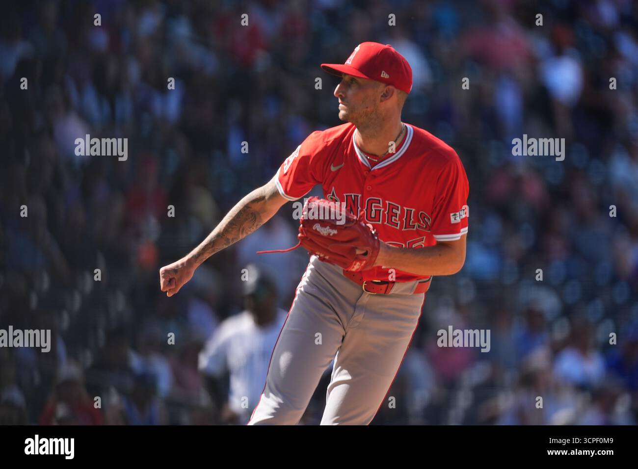 Los Angeles Angels relief pitcher Connor Brogdon (75) in the seventh ...
