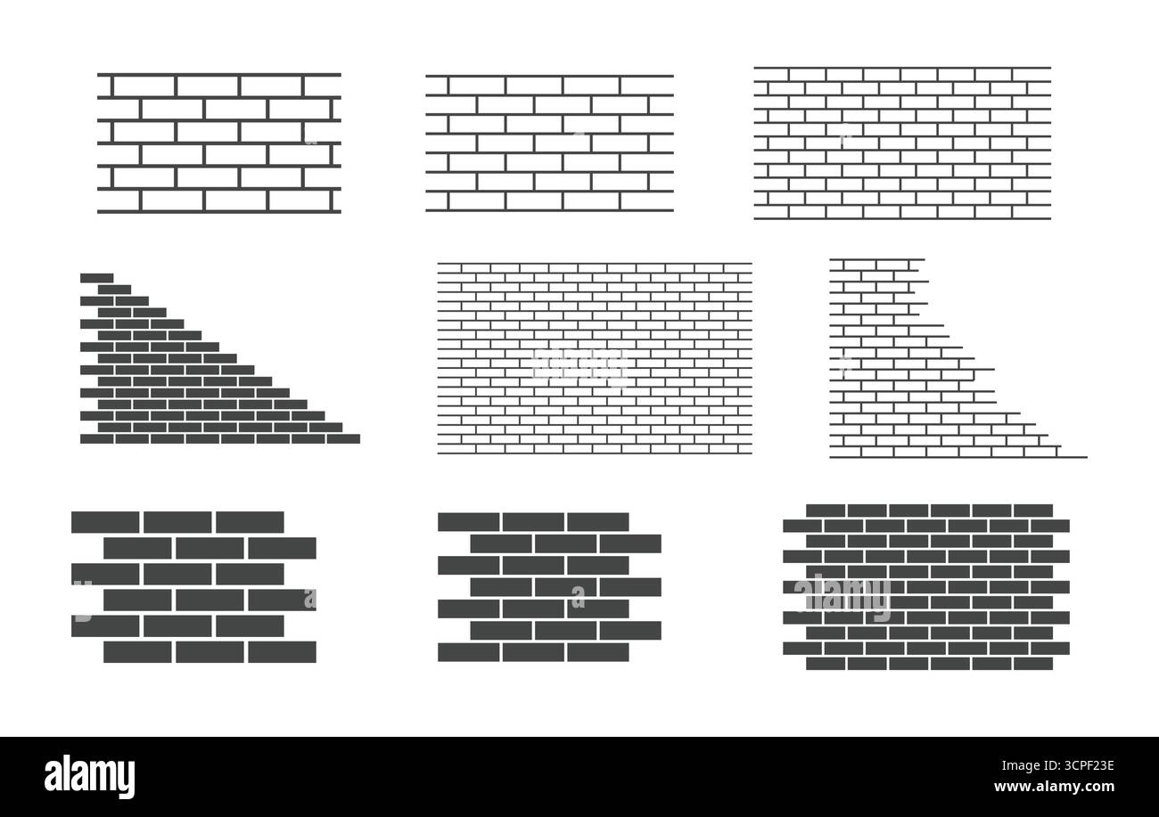 Brick wall svg, Brick wall silhouette, Brick svg, Brick silhouette ...
