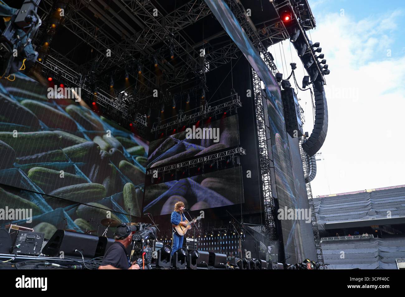Jesse Welles performs during the Farm Aid 40 Music Festival in ...