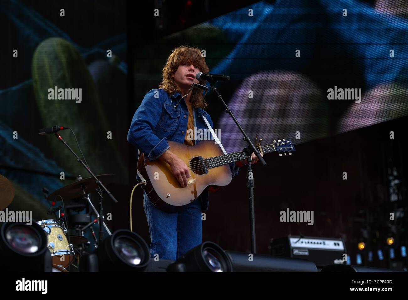 Jesse Welles performs during the Farm Aid 40 Music Festival in ...