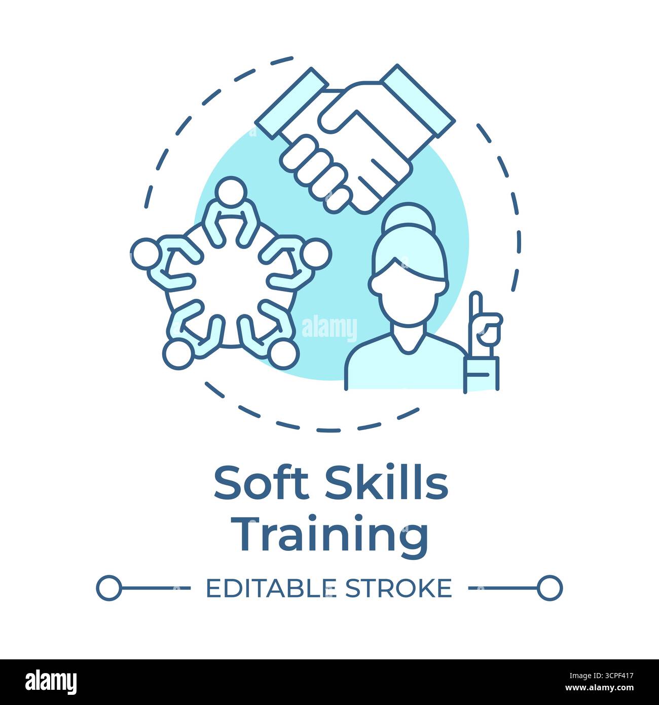 Soft skills training blue hi-res stock photography and images - Alamy