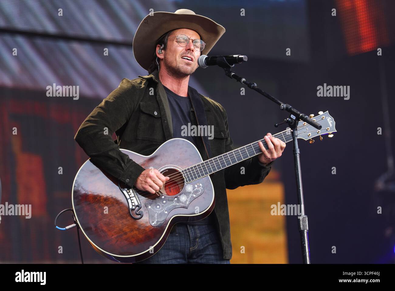 Lukas Nelson performs during the Farm Aid 40 Music Festival in ...