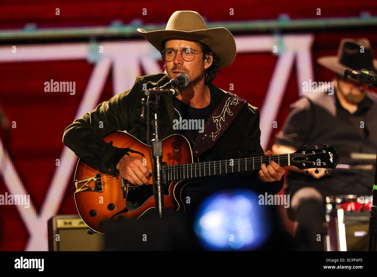 Lukas Nelson performs during the Farm Aid 40 Music Festival in ...