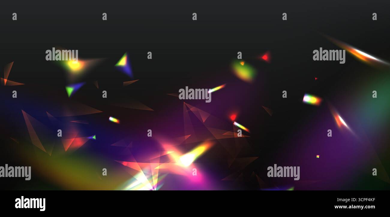 Light flare effect overlay on black background. Vector realistic ...