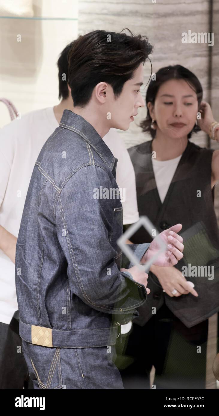 Chinese actor Ryan Cheng attends an activity in Hangzhou City, east ...