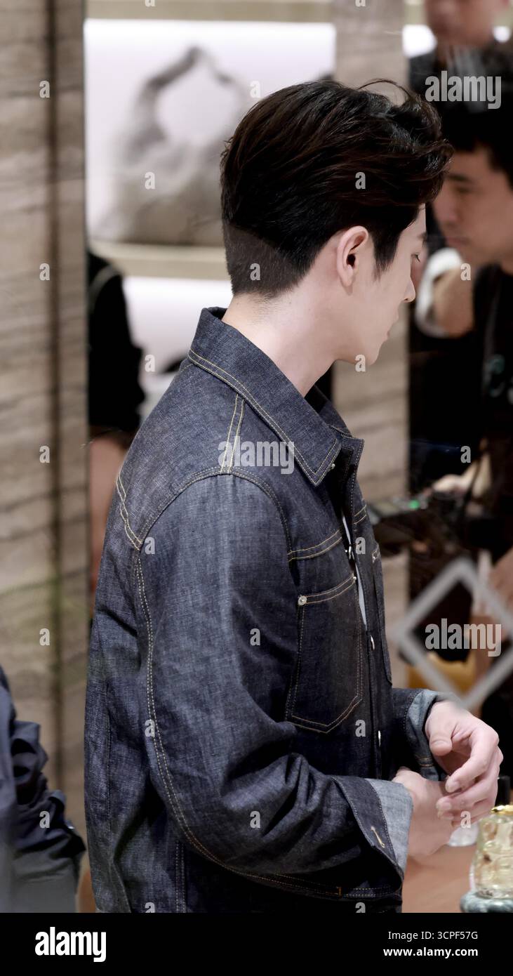 Chinese actor Ryan Cheng attends an activity in Hangzhou City, east ...