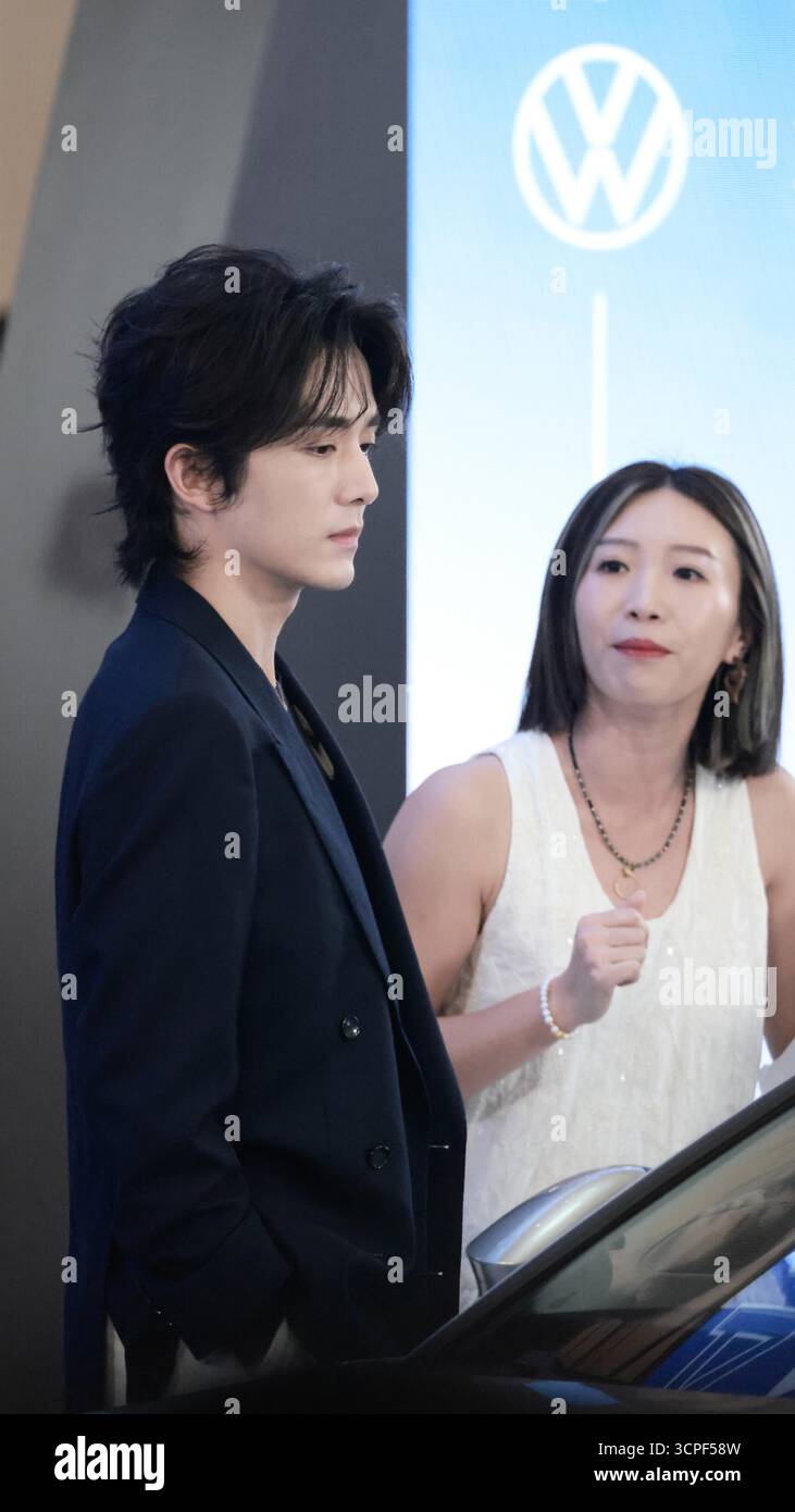 Chinese actor Zhang Xincheng attends an activity in Shanghai, China, 21 ...