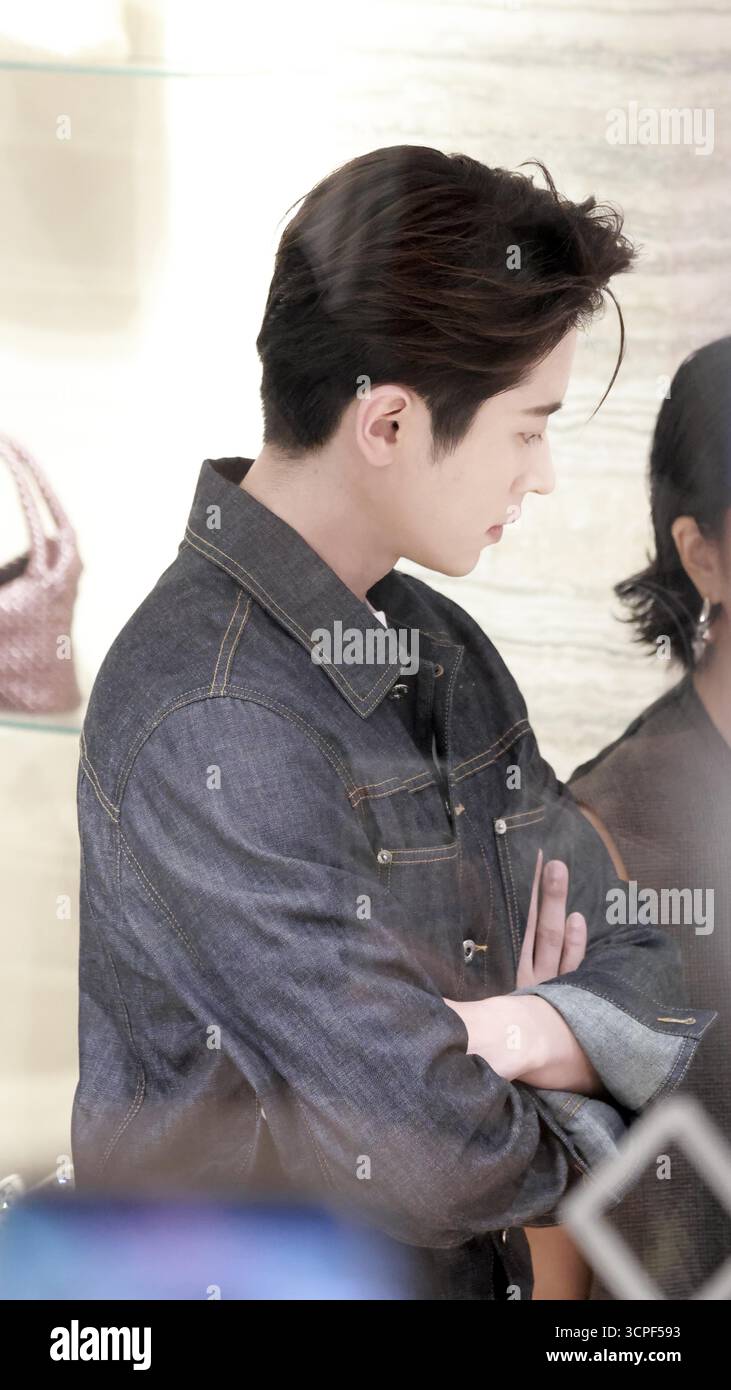 Chinese actor Ryan Cheng attends an activity in Hangzhou City, east ...