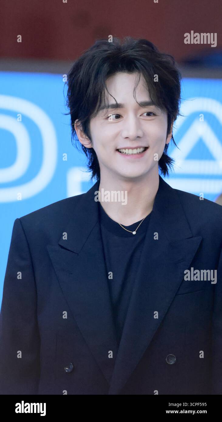 Chinese actor Zhang Xincheng attends an activity in Shanghai, China, 21 ...