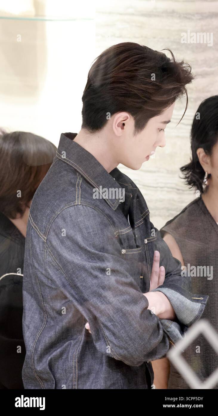 Chinese actor Ryan Cheng attends an activity in Hangzhou City, east ...