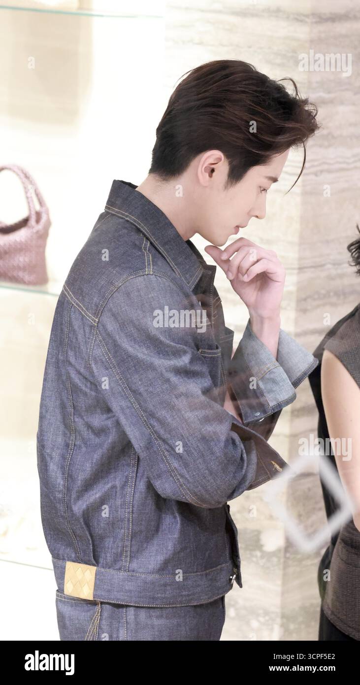 Chinese actor Ryan Cheng attends an activity in Hangzhou City, east ...