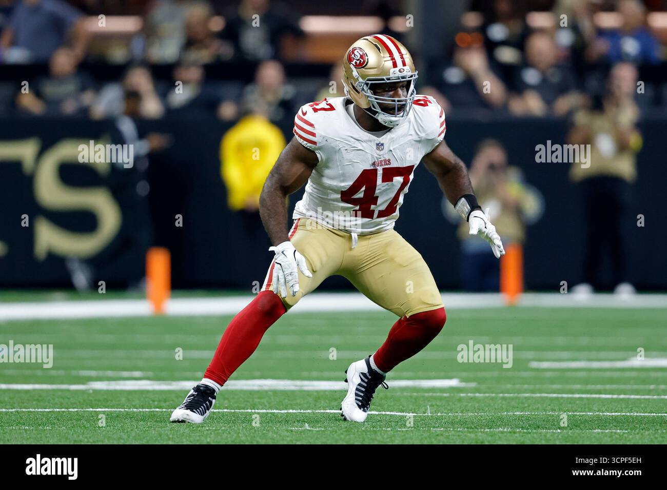 San Francisco 49ers linebacker Luke Gifford (57) defends during an NFL ...