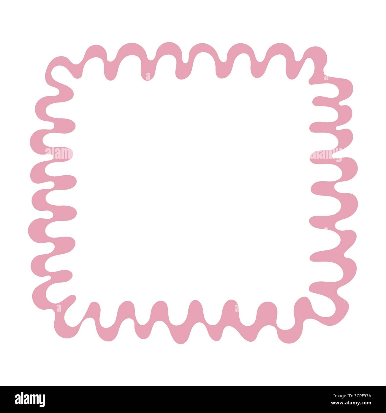 Wavy line drawn pink Cut Out Stock Images & Pictures - Alamy