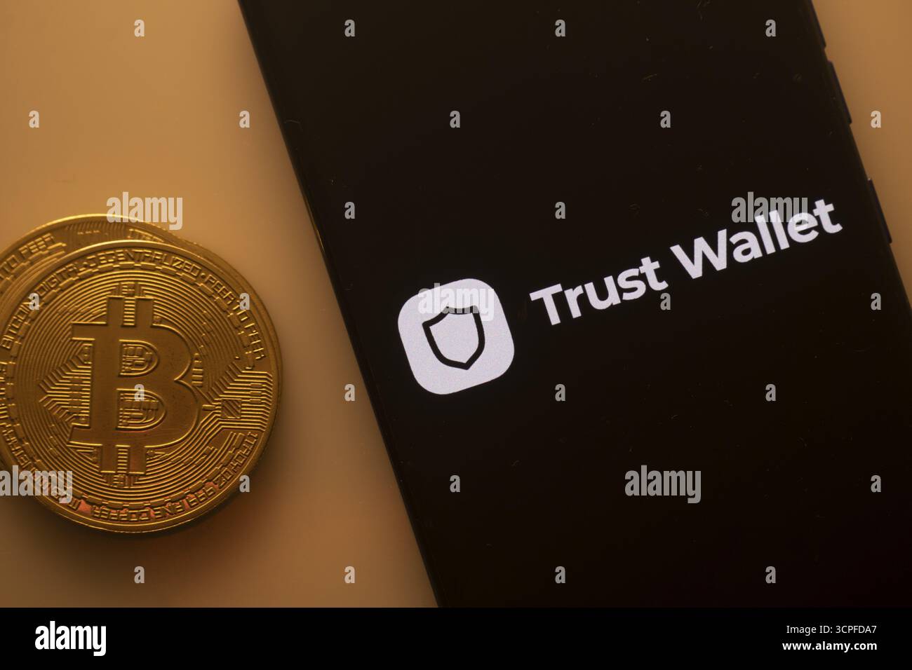 Trust wallet logo on hi-res stock photography and images - Alamy