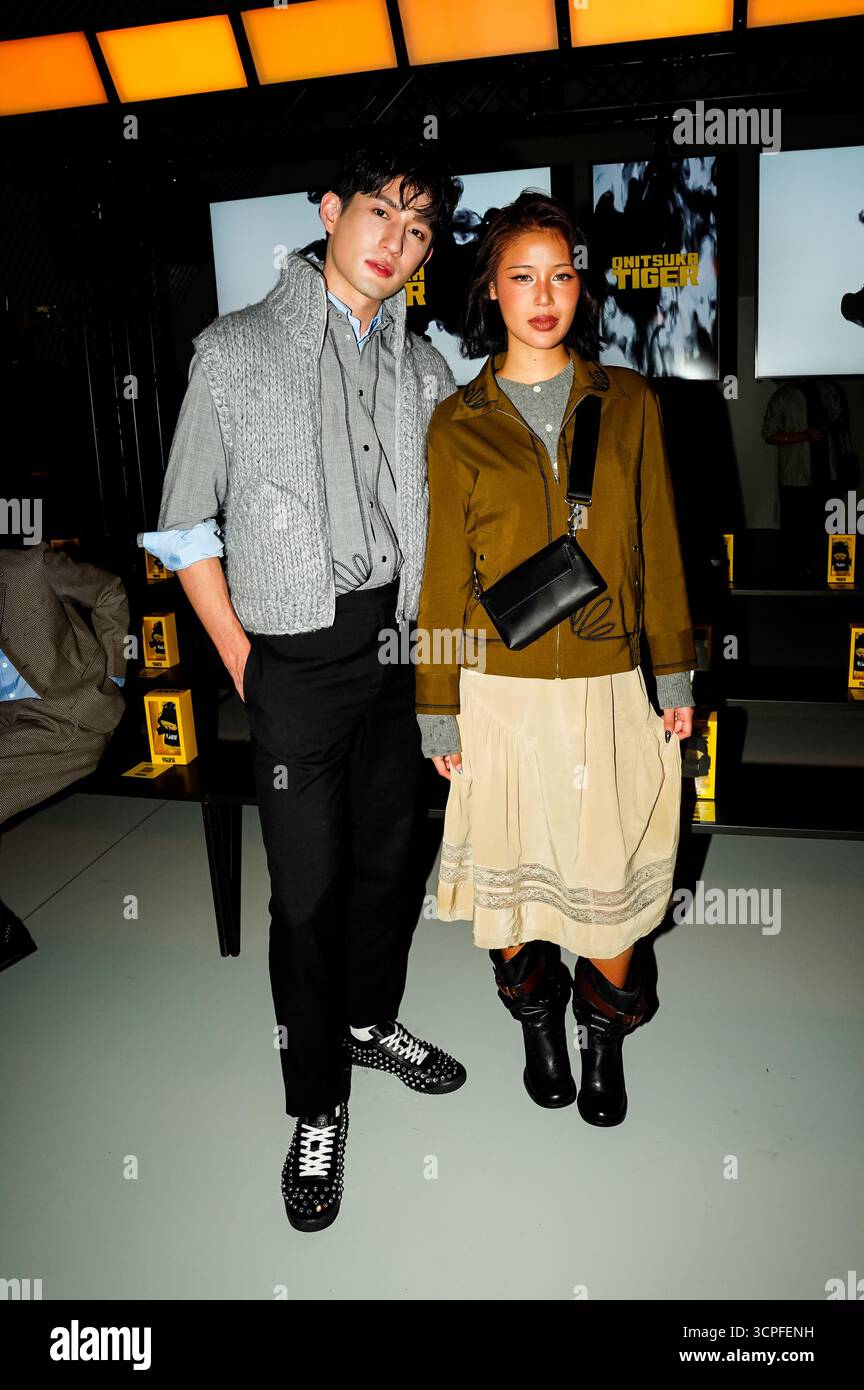 Ayden Sng , ? Milan Fashion Week - Women S/S 2026 Onitsuka Tiger fashion show Front Row Milan ...