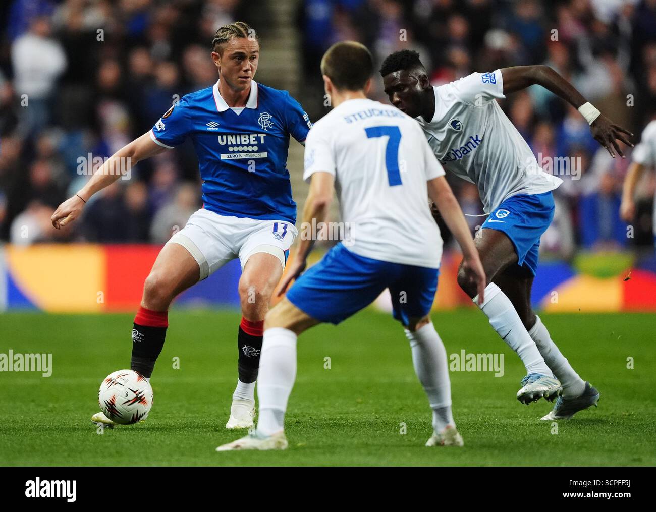 Rangers' Thelo Aasgaard in action during the UEFA Europa League, league ...