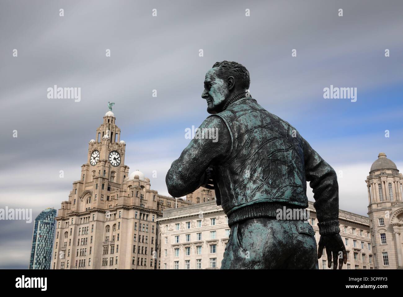 Captain Johnnie Walker statue, hero of the Second World War, stands at ...